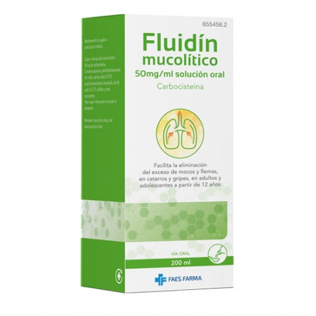 FLUIDIN MUCOLITICO 50 MG/ML 200 ML
