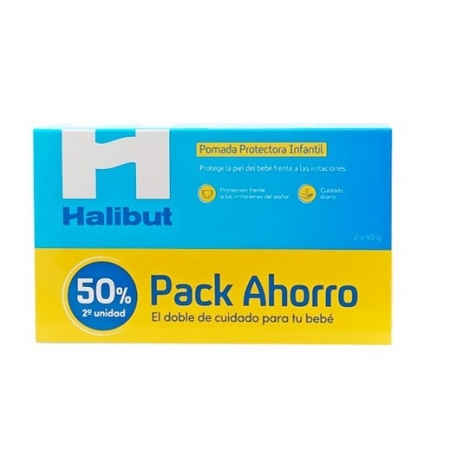 Halibut Duplo Pomada Protector Infantil 2x45g | FarmaciaVizcaino.com