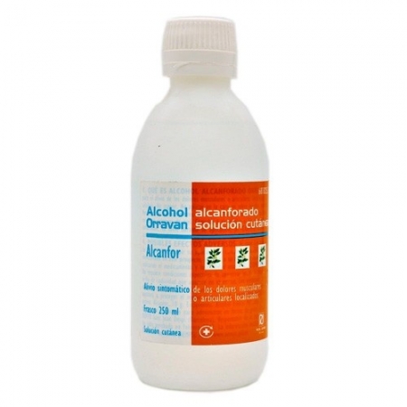 ALCOHOL ALCANFORADO REIG JOFRE 100 MG/ML SOLUCION CUTANEA 1 FRASCO 500 ML