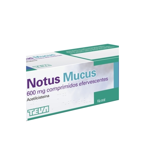 NOTUS MUCUS 600 MG 10 COMPRIMIDOS EFERVESCENTES (SABOR LIMON)